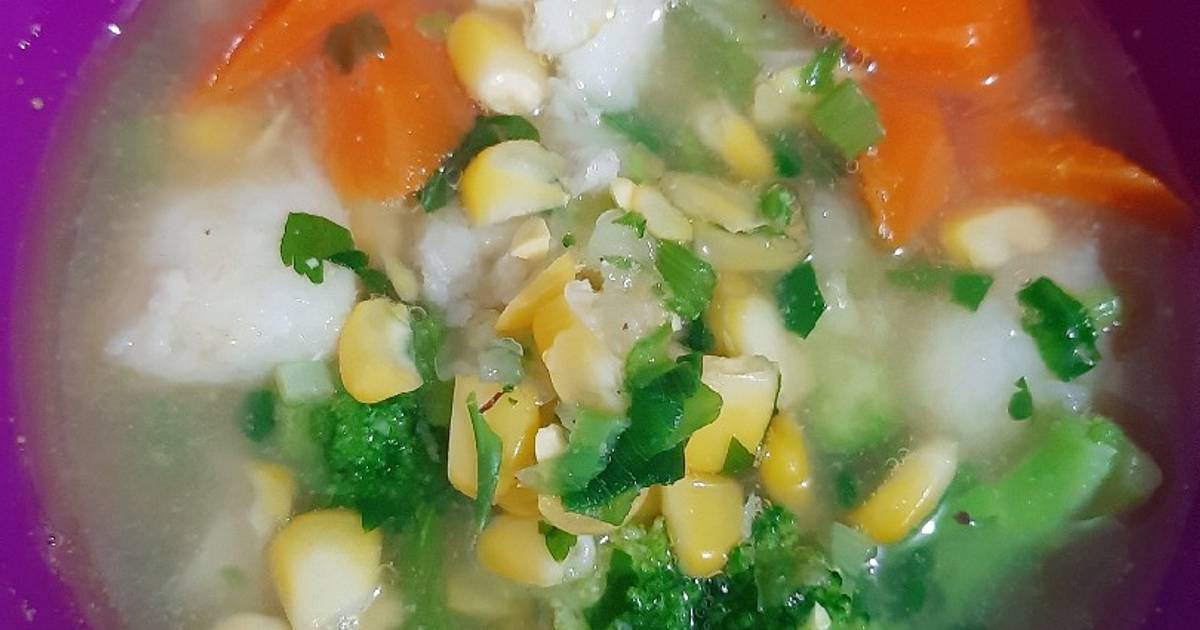 Resep Soup jagung tahu ikan dori oleh Bundadari - Cookpad