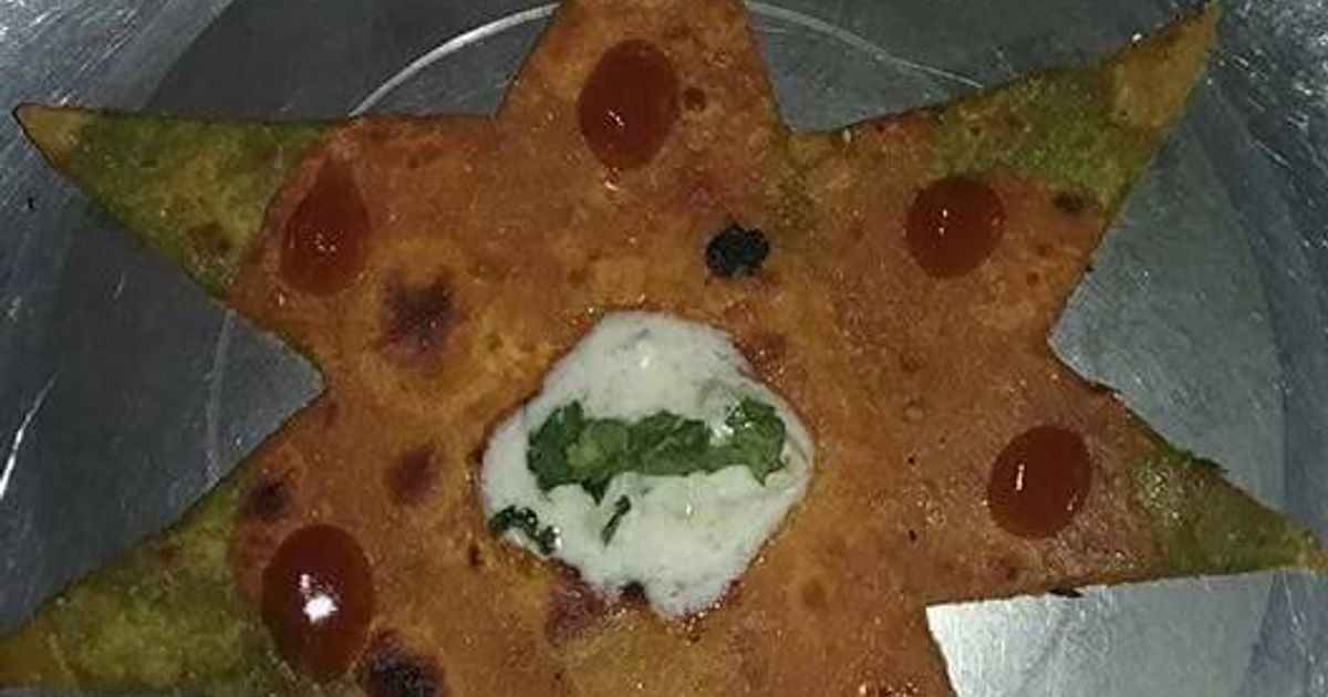 Tricolour Star Prantha Recipe by Jyoti Bansal - Cookpad