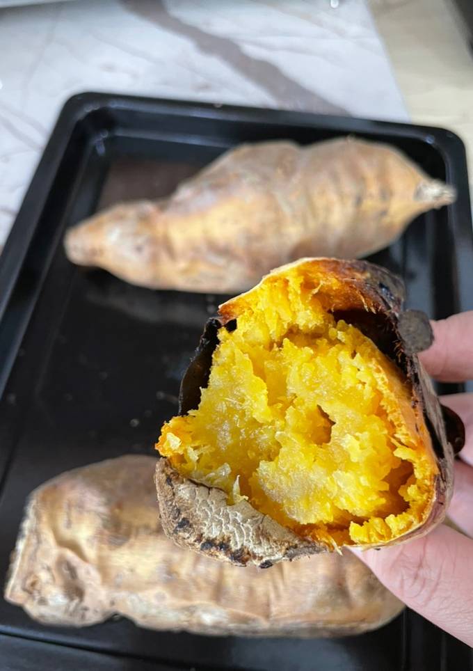 Resep Ubi bakar Cilembu menggunakan oven oleh dapureci - Cookpad