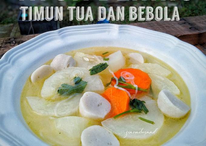 Resipi Sayur bening timun tua dan bebola oleh Ziana Chesaad - Cookpad