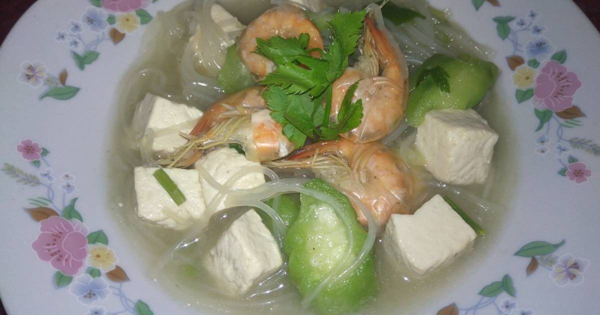Resep Sup Udang Oyong Tahu mie Laksa oleh Aspalela Kitchen 👩‍🍳 - Cookpad