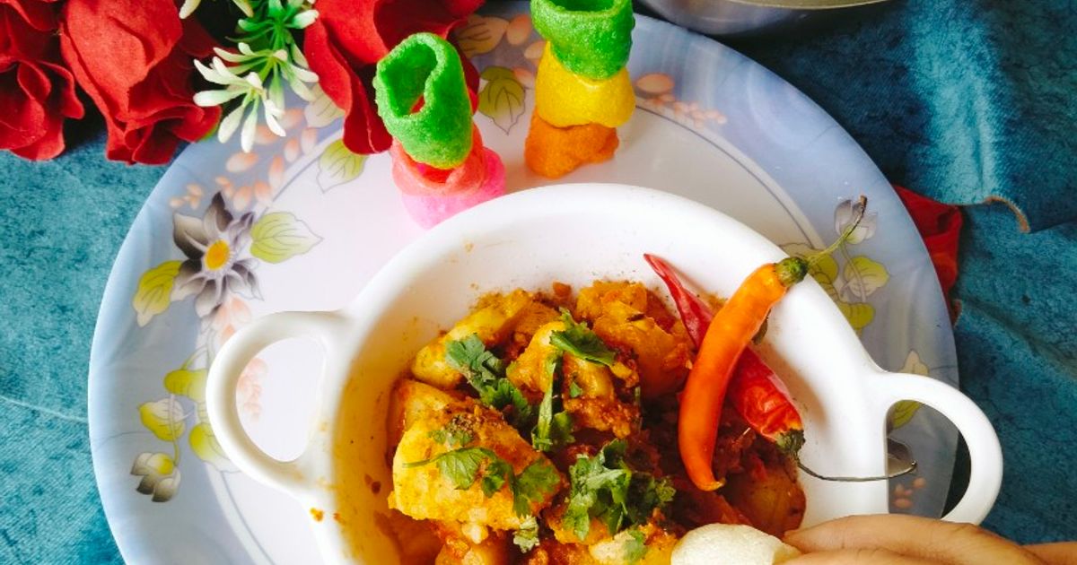 Bhungara Bateta (Bhavnagar Style Bhungara Bateta) Recipe by Jyoti ...