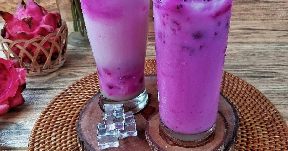 Resep Es PINK Buah Naga oleh MomsQueenKitchen - Cookpad