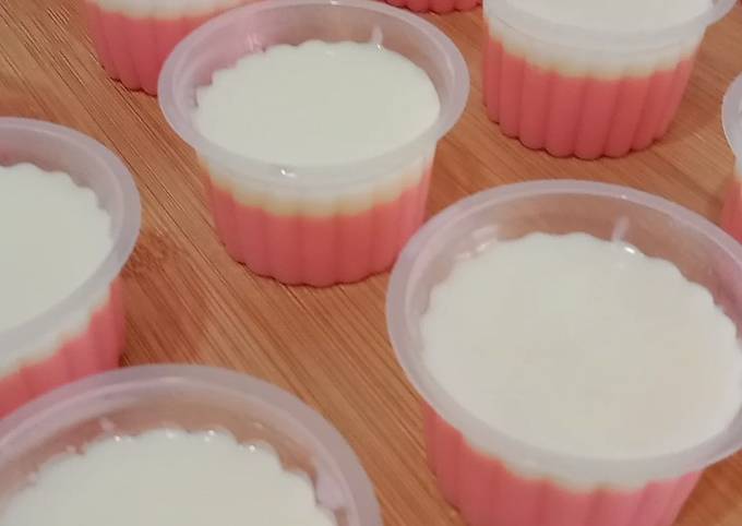 Resep Pudding strawberry fla oleh Dapur aniesha https://youtube.com ...