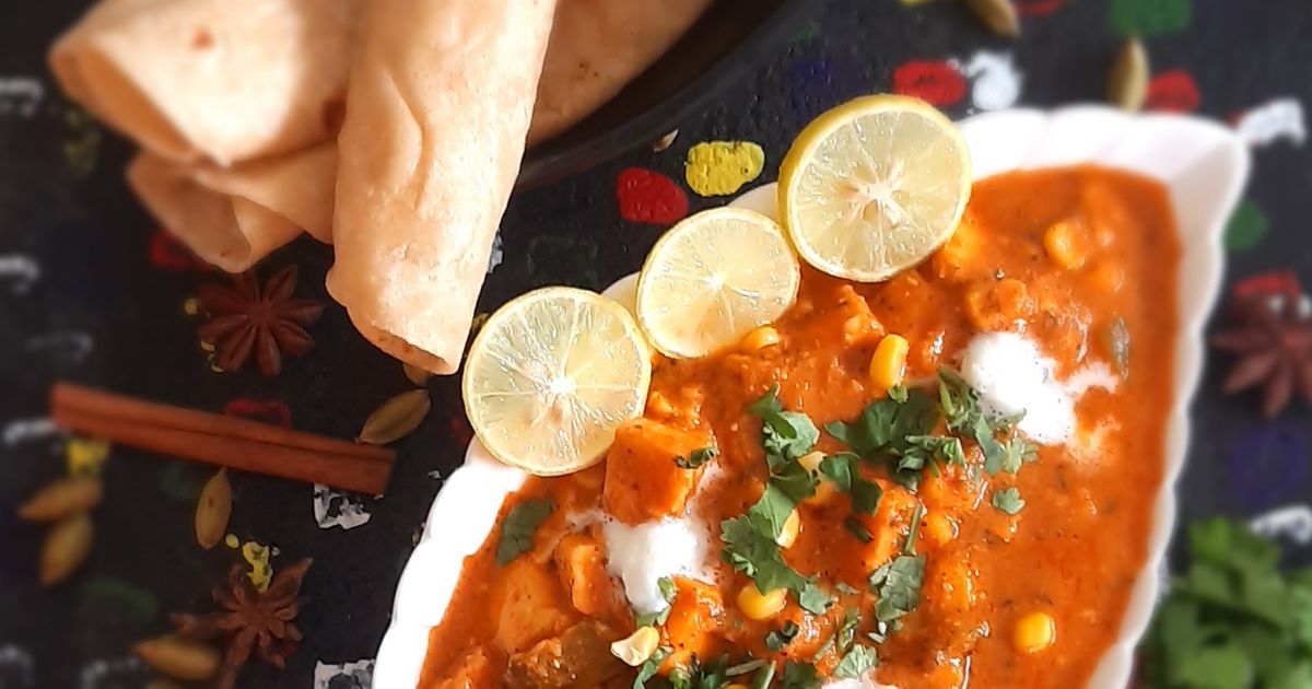 Pragna Shoumil Shah દ્વારા રેસીપી પનીર કોર્ન કેપ્સીકમ (Paneer Corn ...