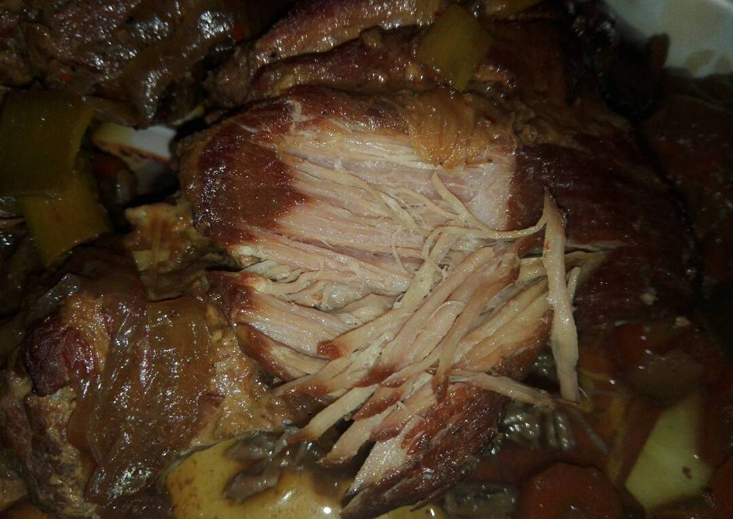 Cerdo braseado "pulled pork" Receta de Estefani Piriz- Cookpad