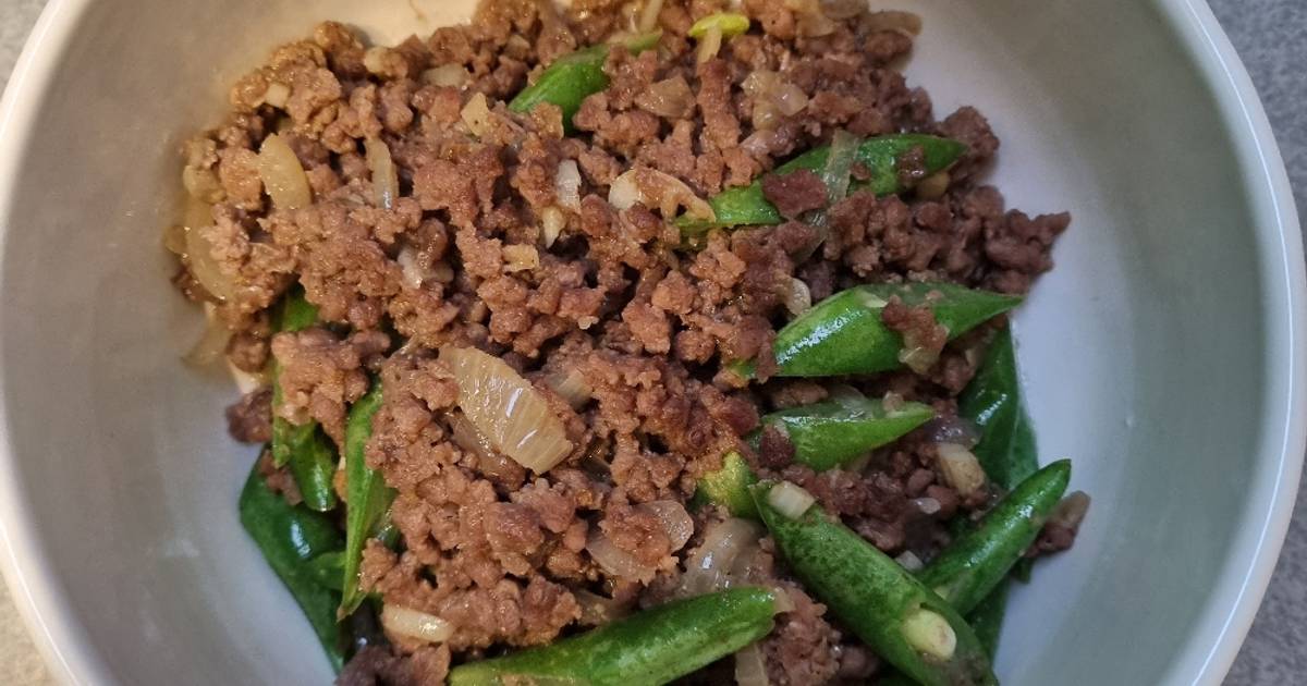 Resep Tumis buncis daging sapi giling oleh Kartika Merliana - Cookpad