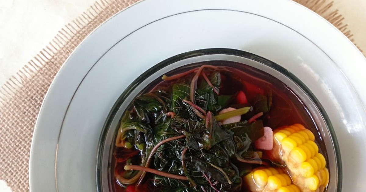 Resep Sayur Bening Bayam Merah oleh Mba’Oppie_Kitchen - Cookpad