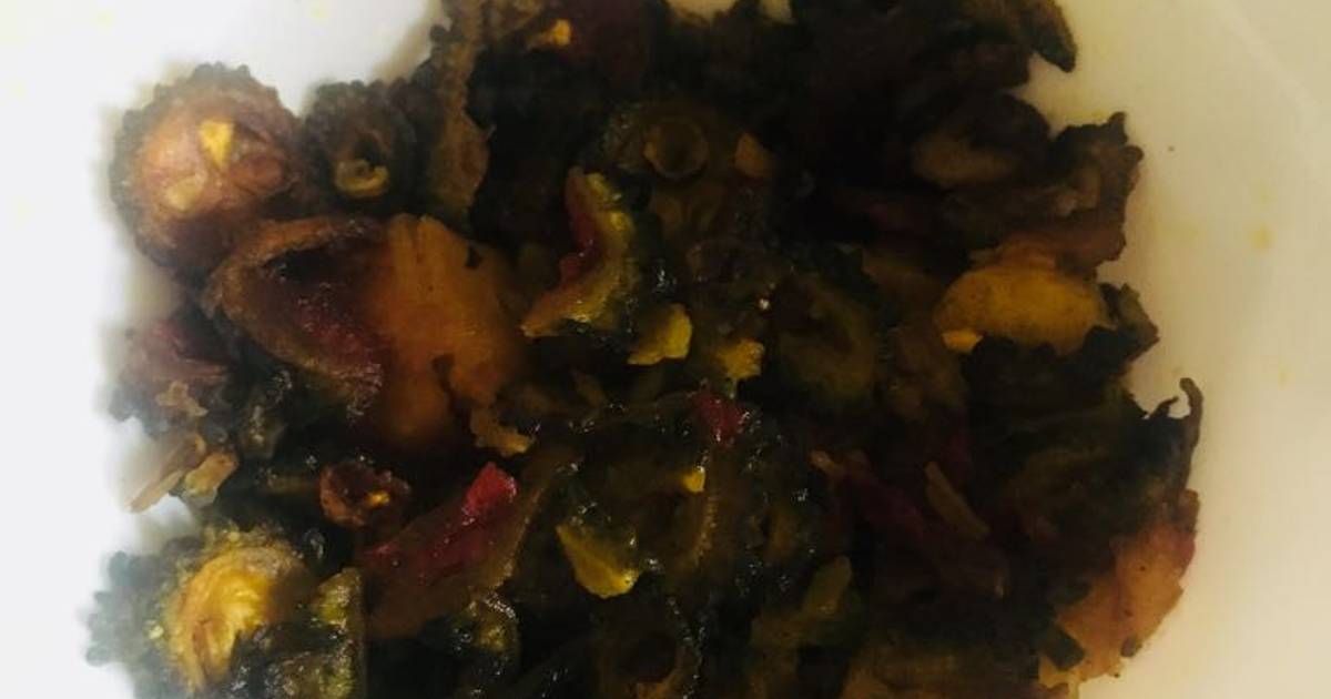 Bitter gourd potato stir fry(ucche aaloo bhaja) Recipe by Manju guha ...