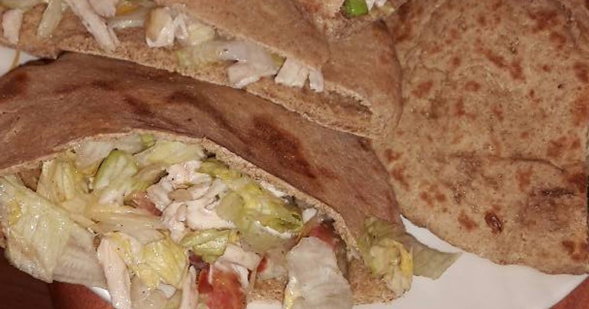 Pan Pita Integral Relleno Receta de Norma De León- Cookpad