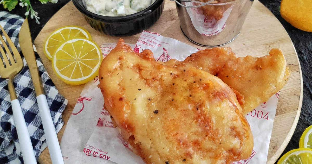 Resep Fish & Chips (Soda Water Battered) oleh Ine Setiawati - Cookpad