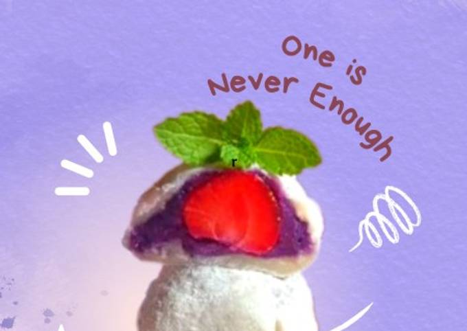Resep Ichigo Daifuku Mochi with ube oleh Shafira Dwi Annisa - Cookpad Resep Ichigo Daifuku Mochi with ube oleh Shafira Dwi Annisa - Cookpad