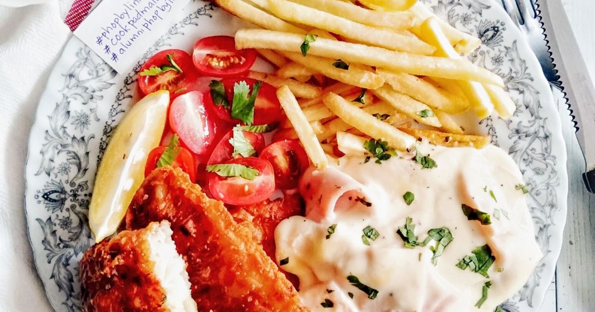Resipi Fish & Chip W Bechamel Sauce oleh anieschoc - Cookpad