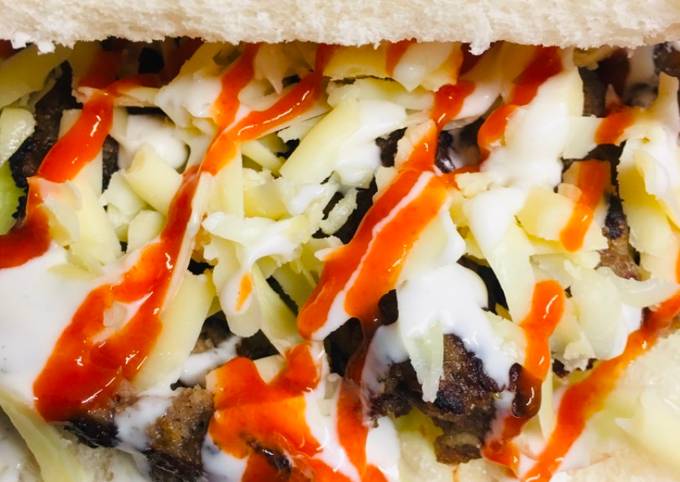Kebab sandwich Recipe by F.B - Cookpad