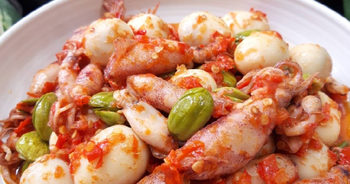 225 resep cumi cumi balado pete enak dan sederhana ala rumahan - Cookpad
