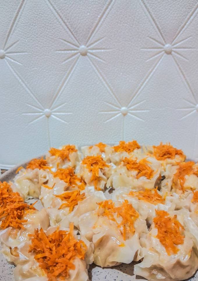 Resep [Halal] Hidangan Spesial Imlek🧧 - Dim Sum Siomay Ayam Wortel ...