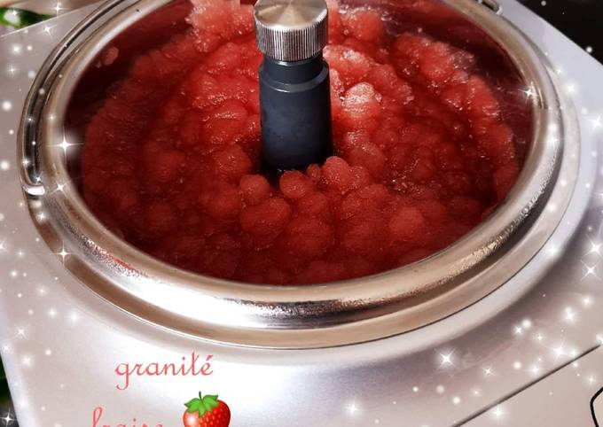 Granité fraises 🍓 au gelato 😋 de Stef Fanny - Cookpad