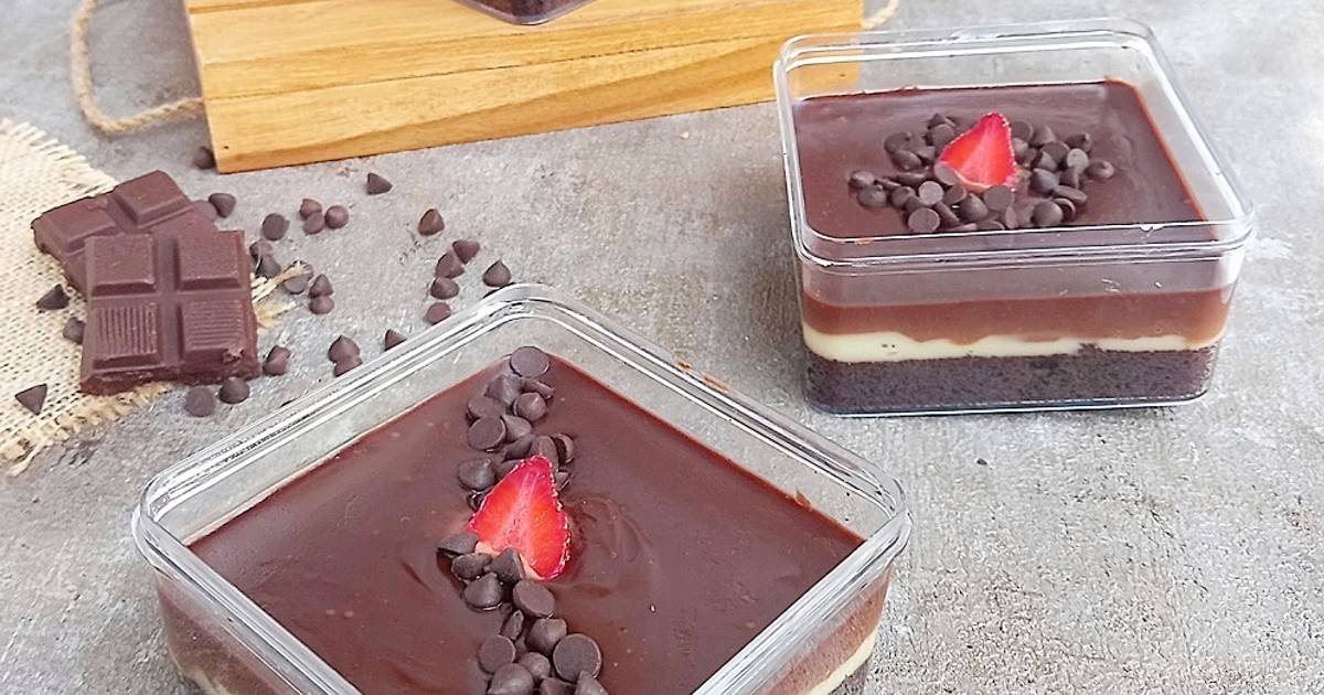 Resep Dessert Box Coklat Gluten Free (Tanpa Whipping Cream) oleh Erlina - Cookpad