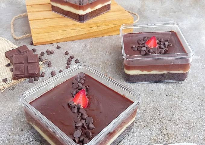 Resep Dessert Box Coklat Gluten Free (Tanpa Whipping Cream) oleh Erlina - Cookpad