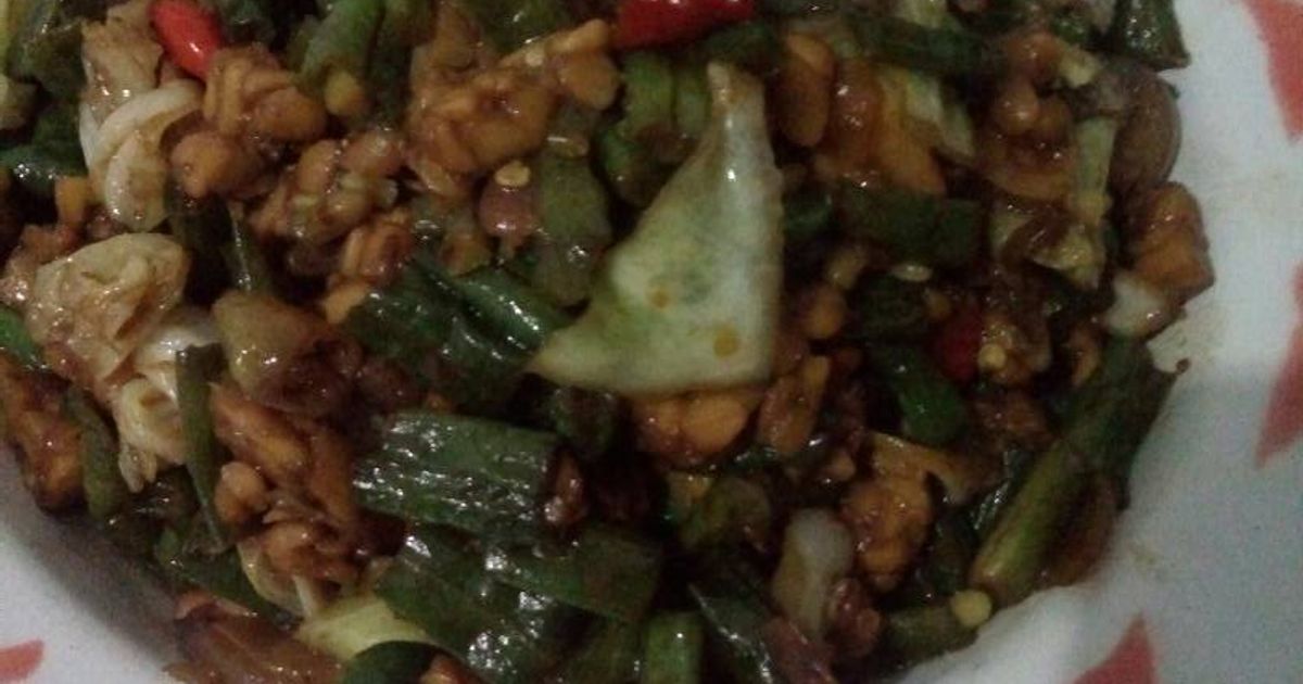 Resep Oseng Tempe Kacang Panjang oleh Juwie_seto - Cookpad