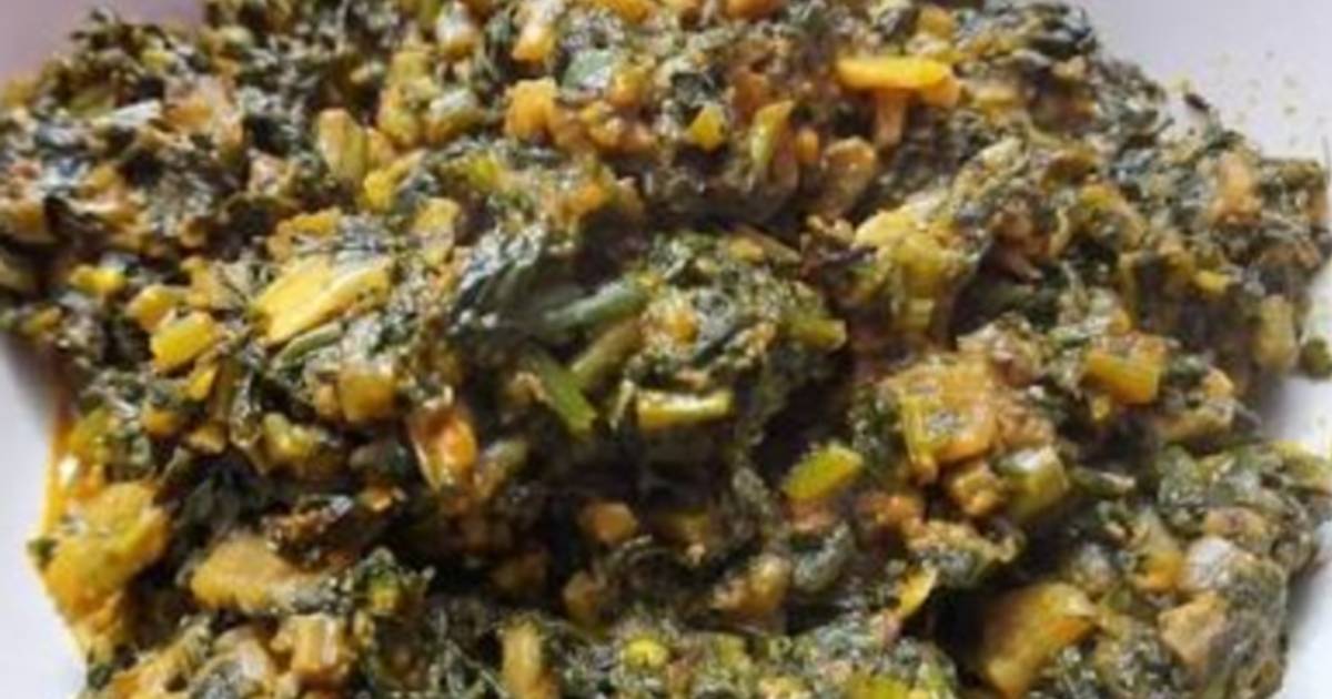 Palak muli sabzi mixture Recipe by Bhumika Behal Sharma - Cookpad