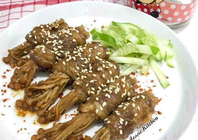 Resep Beef Enoki Roll oleh Jessica Feliciana - Cookpad