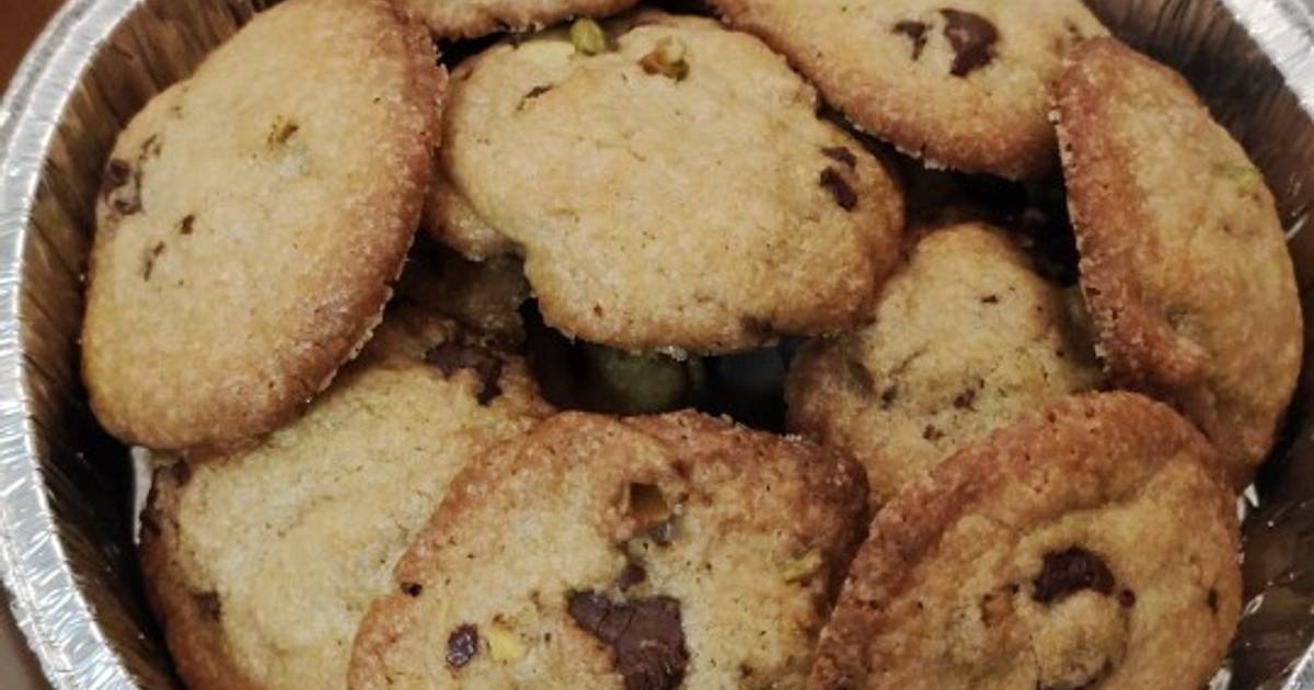 Cookies de chocolate y pistachos Receta de Xavi- Cookpad