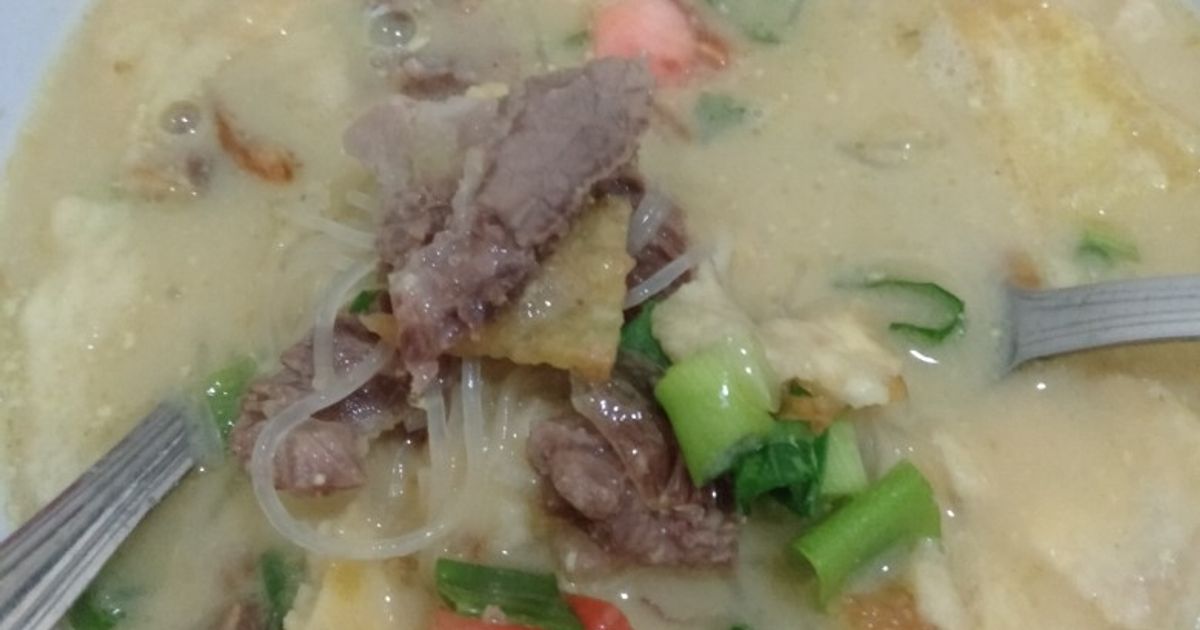 Resep Soto Daging Kuah Susu oleh icaayu - Cookpad