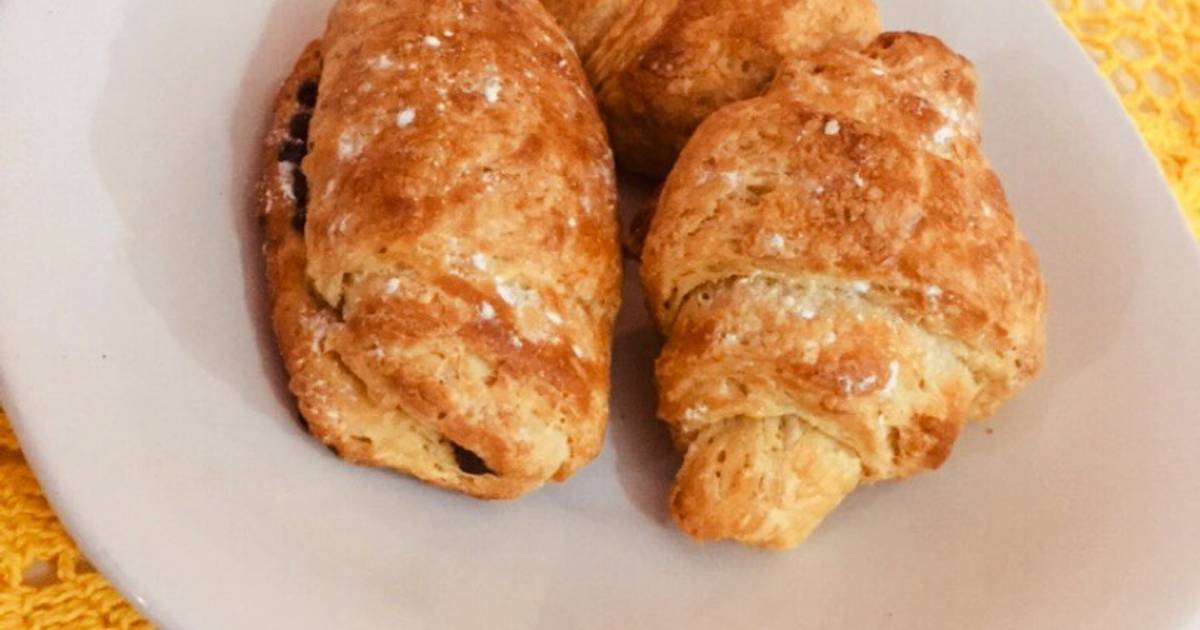 Masa danesa, formas de croissants y chocolatines Receta de Ana Leticia ...