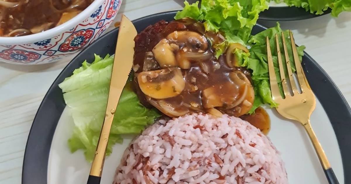 Resep Beef Steak Mushroom Sauce Oleh Rialm Cookpad