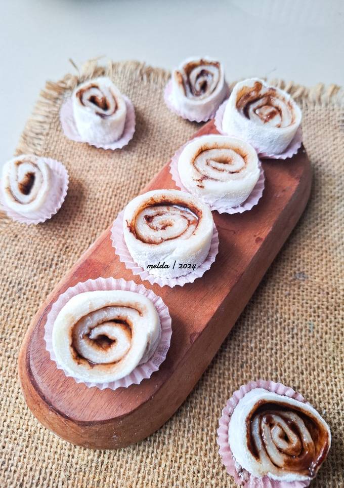 Resep Mochi Choco Roll oleh melda yanti - Cookpad