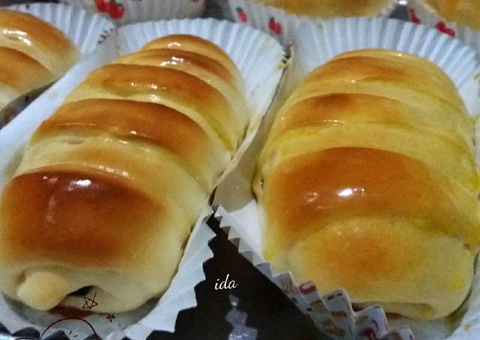 Resep Roti Isi Pisang Adonan Kue
