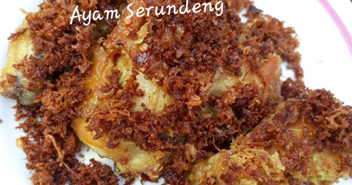 Resep Ayam Serundeng oleh Cut Listiya - Cookpad