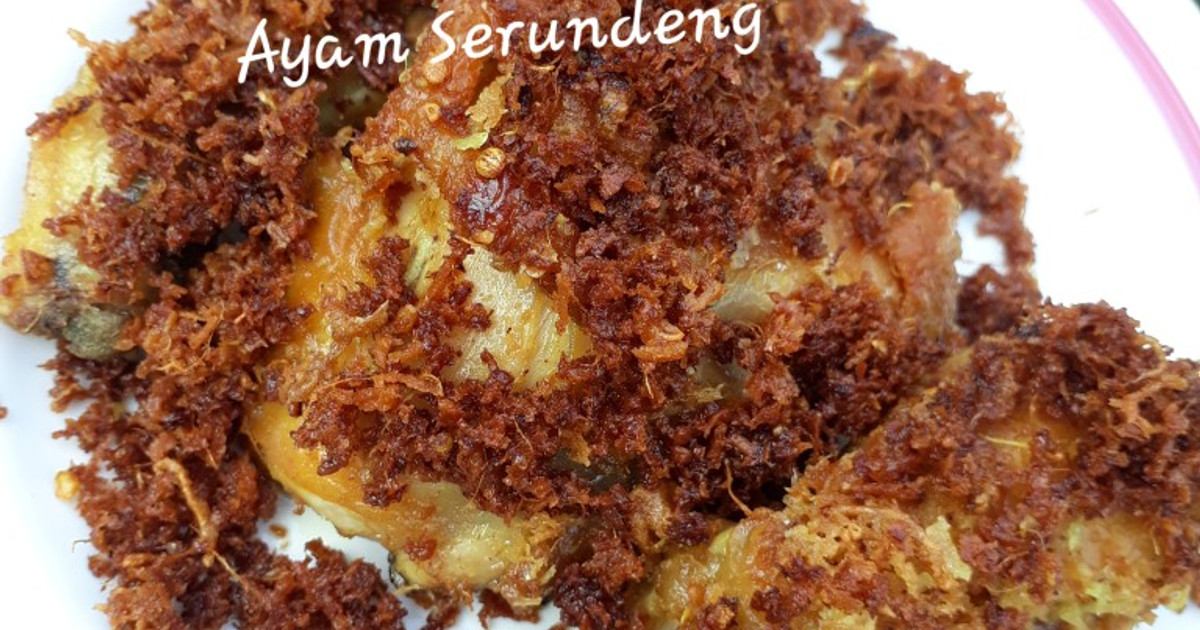 Resep Ayam Serundeng oleh Cut Listiya - Cookpad