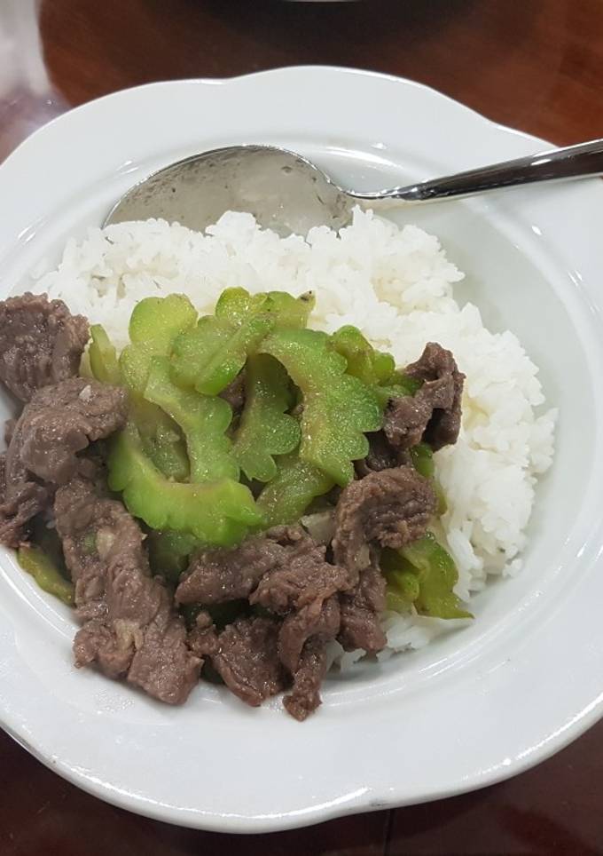 Cách Làm Món SP.0449 - Cơm Thịt Trâu Xào Khổ Qua của Sơn Perth - Cookpad