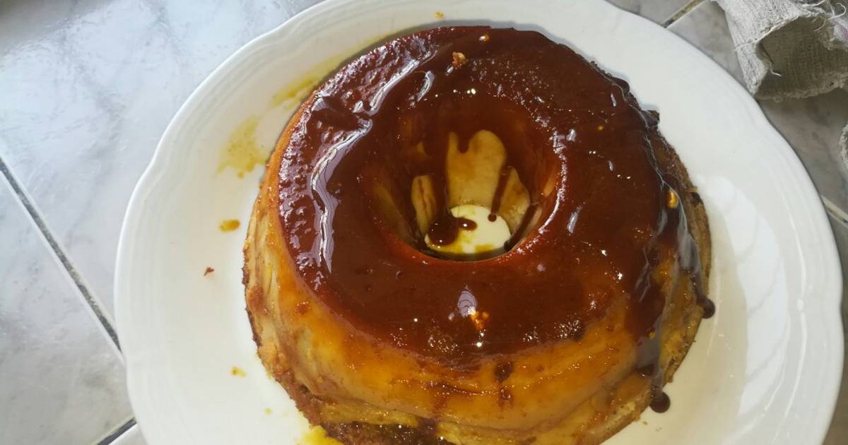 Budín de pan Receta de Gabriela Rolon- Cookpad