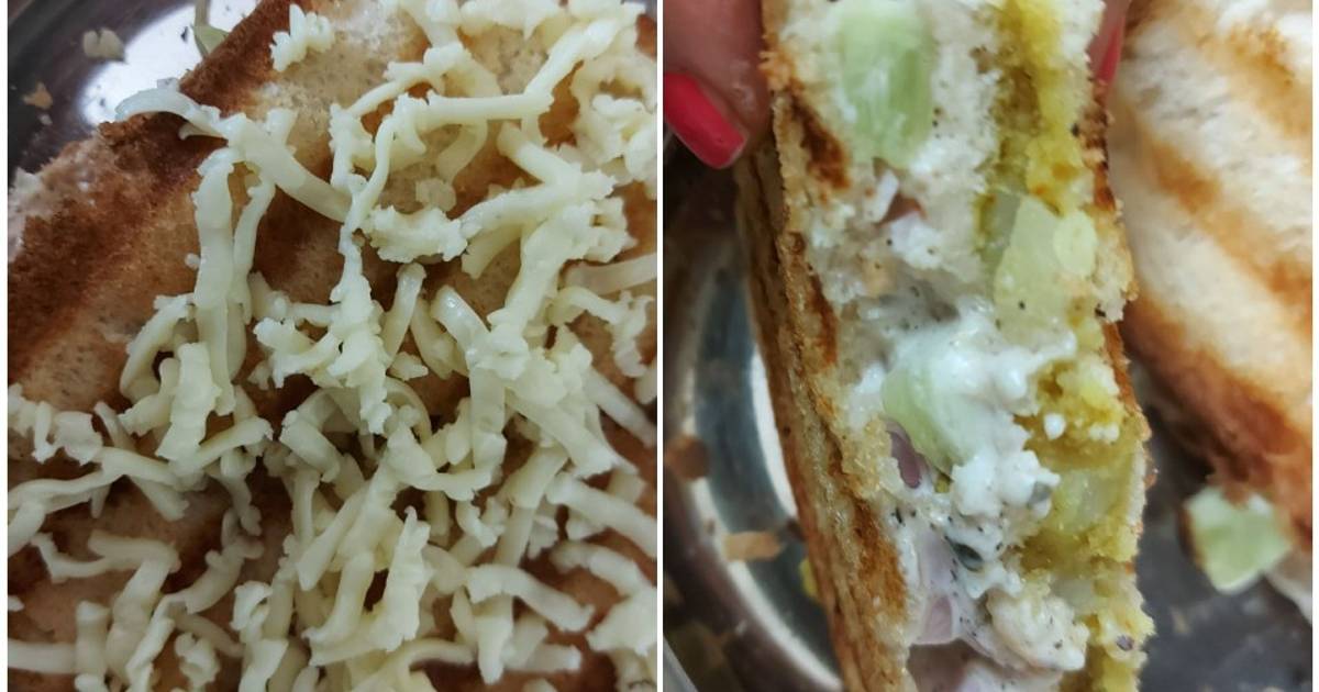 Vegetable cheese sandwich Recipe by Dipti Garg - Cookpad