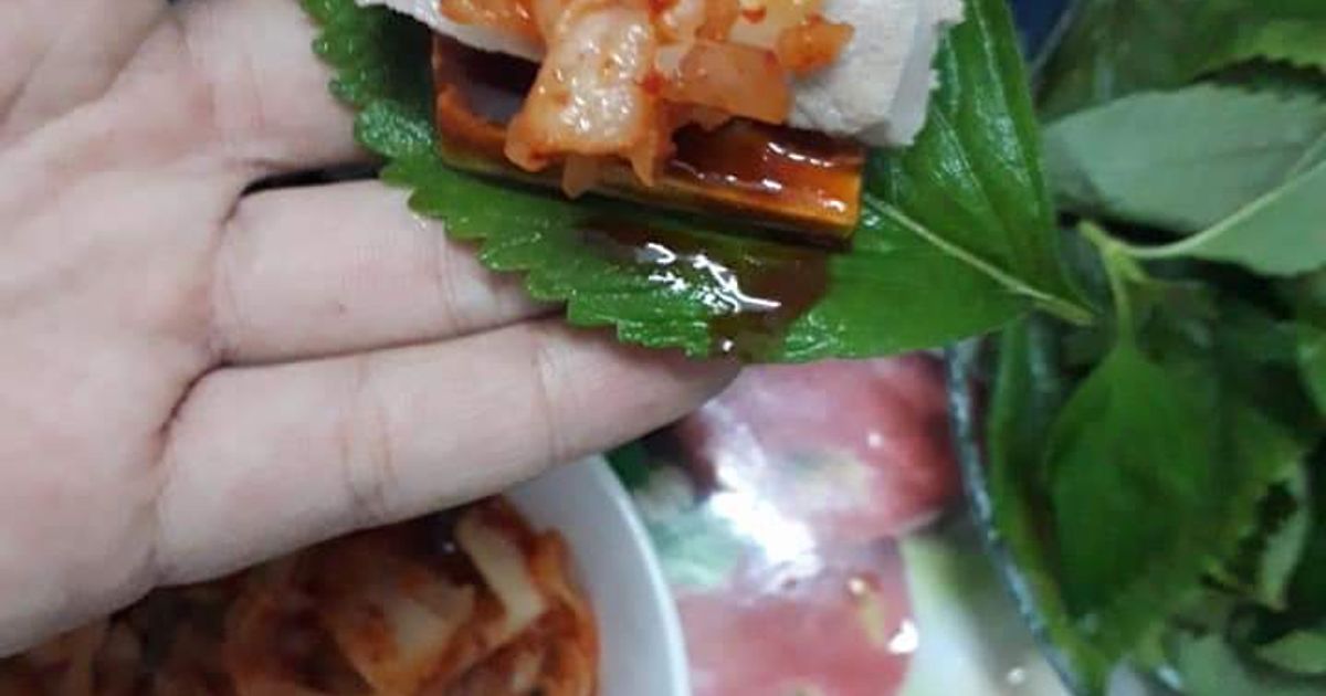 Cách Làm Món Ba Chỉ đậu Phụ Gói Kinh Giới của Le Bidu - Cookpad
