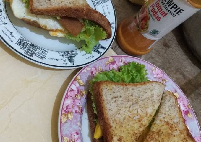 Resep Sandwich Roti Gandum oleh Nita Purwina - Cookpad