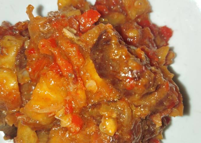 Resep Sambal hati rampela ayam oleh Enggal 👩 - Cookpad