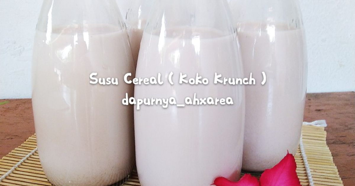 Resep Susu Cereal (Koko Krunch) oleh trinity alexandrea - Cookpad