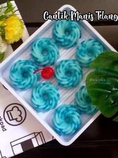 Resep 742. Sago Mutiara Bunga Telang (Kue Cantik Manis) oleh Pawon ...