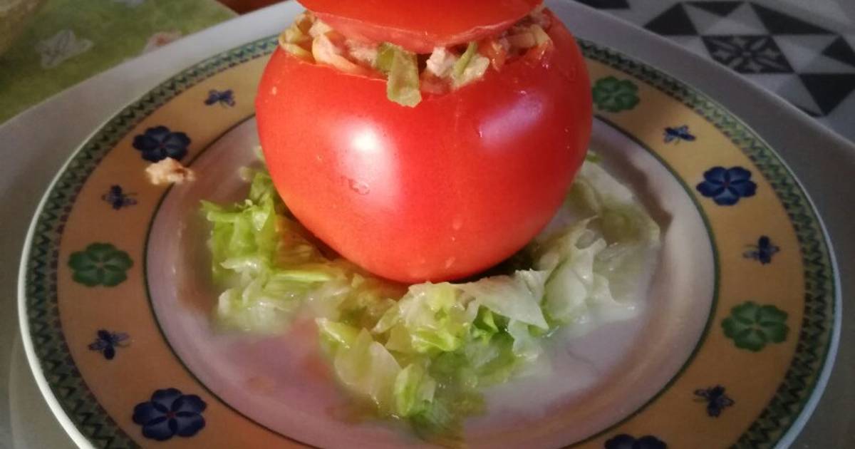 Tomates rellenos con atun y choclo - 42 recetas caseras- Cookpad