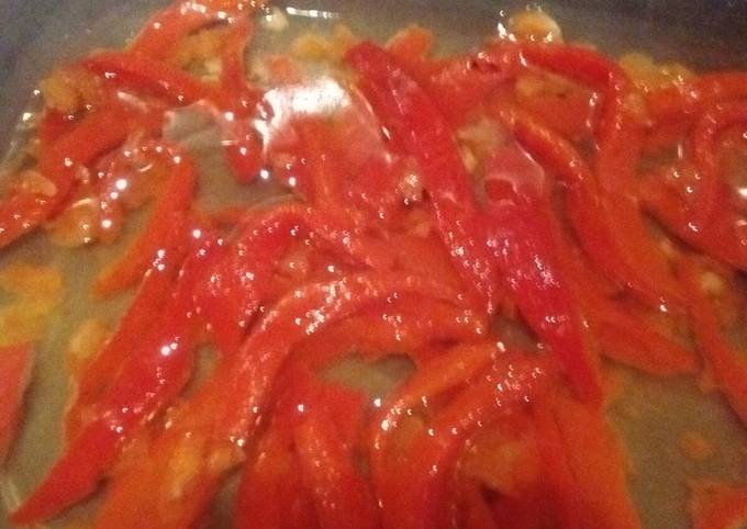 Morrones asados al ajo Receta de Las Recetas de Silvi- Cookpad