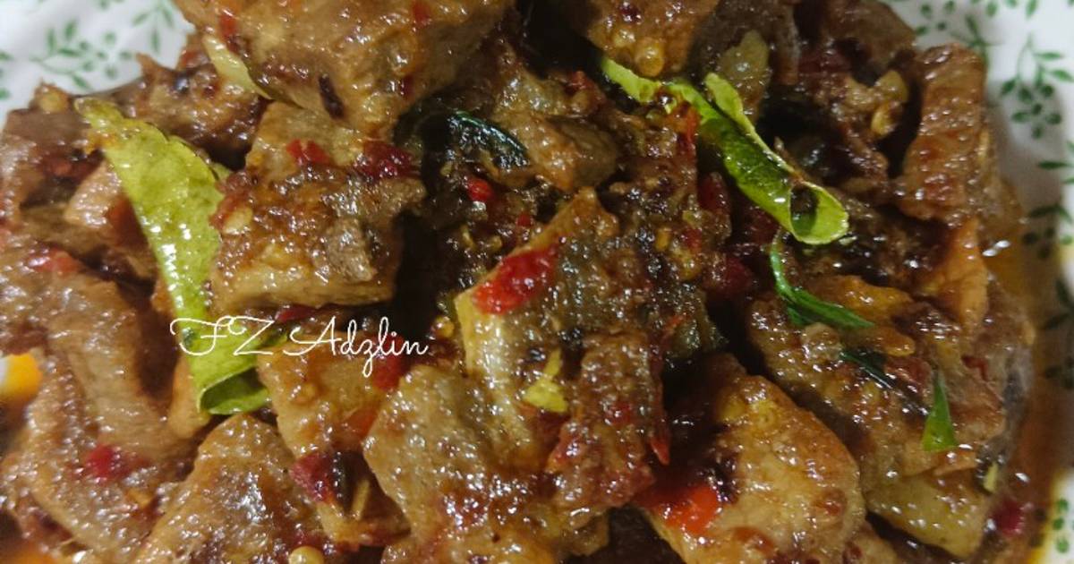 Resipi Daging Balado Daun Kemangi oleh FZ Adzlin - Cookpad