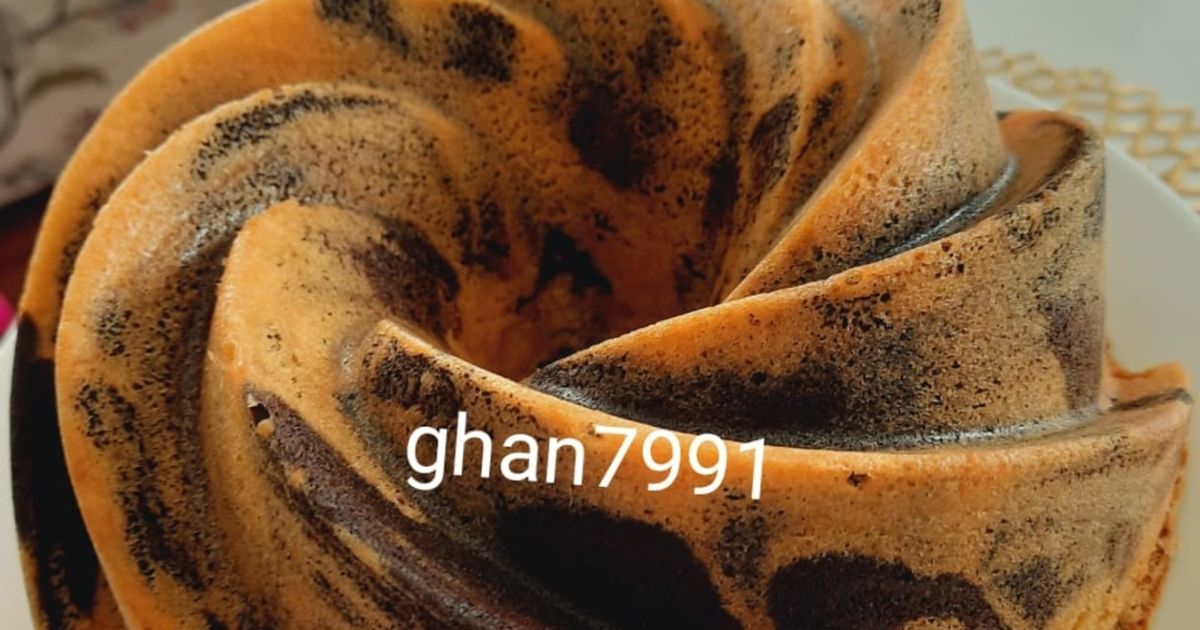 Resep Marble Cake (Marmer Cake) oleh Gie - Cookpad