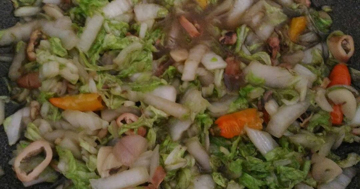 Resep oseng cumi sawi putih rumahan enak dan mudah - Cookpad