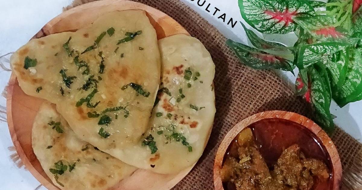 Resep Garlic Butter Naan oleh farida Sulthan 🇮🇩 (IG. Malika02782) - Cookpad