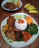 Resep nasi rames lezat mudah lengkap dengan lauknya