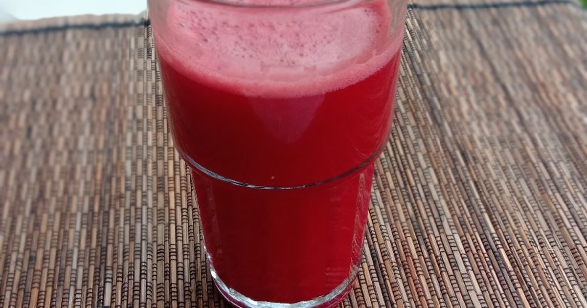33 resep jus buah bit semangka enak dan mudah - Cookpad